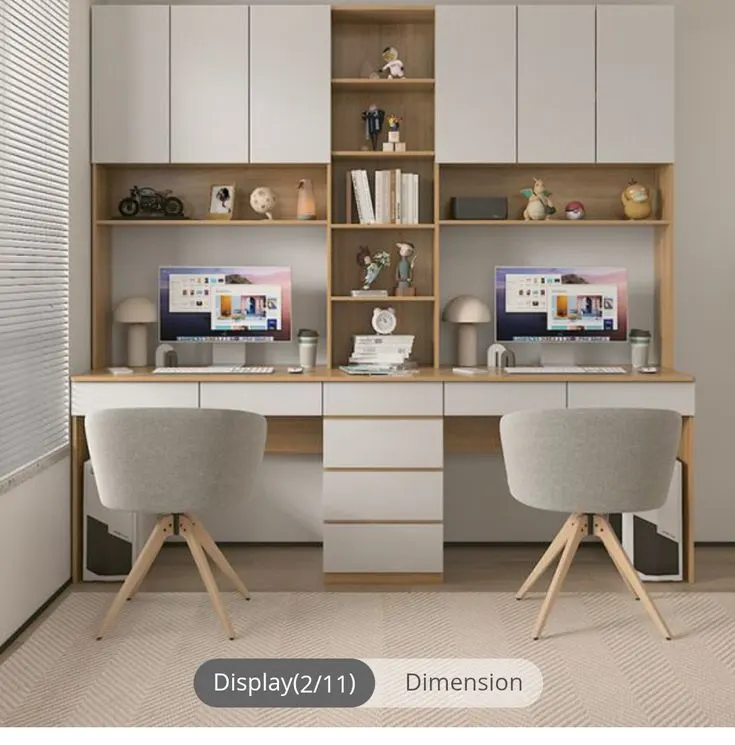 Modern Dual Workstation Study Unit | Noida & Delhi NCR